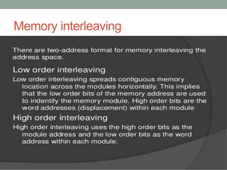 Computer architecture memory system | PPTX