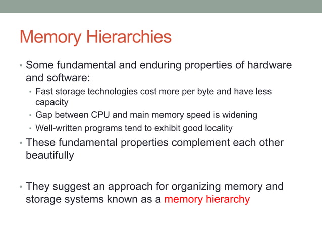 Computer architecture memory system | PPTX | Data Storage and ...