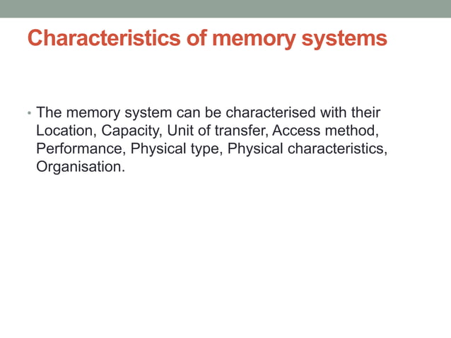 Computer Architecture Memory System Pptx Data Storage And Warehousing Computing