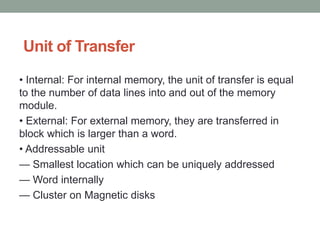 Computer architecture memory system | PPTX