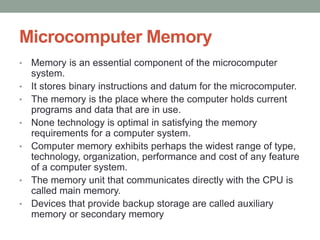 Computer architecture memory system | PPT