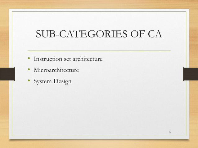 Computer architecture overview | PPTX