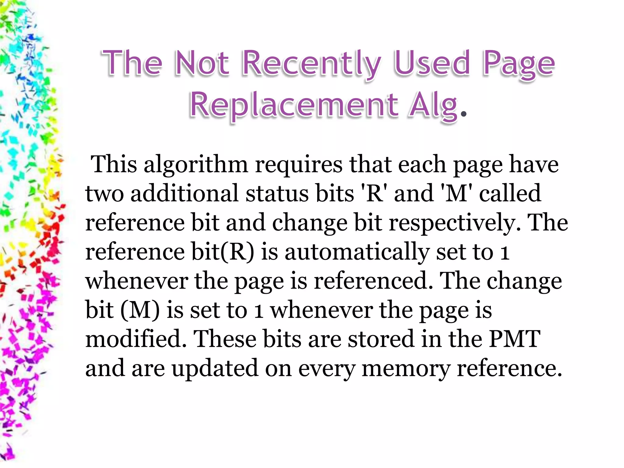 Computer Architecture Page Replacement Algorithms Ppt