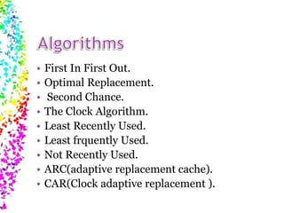 Computer architecture page replacement algorithms | PPTX