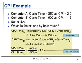Computer Architecture Performance and Energy | PDF