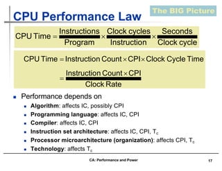 Computer Architecture Performance and Energy | PDF