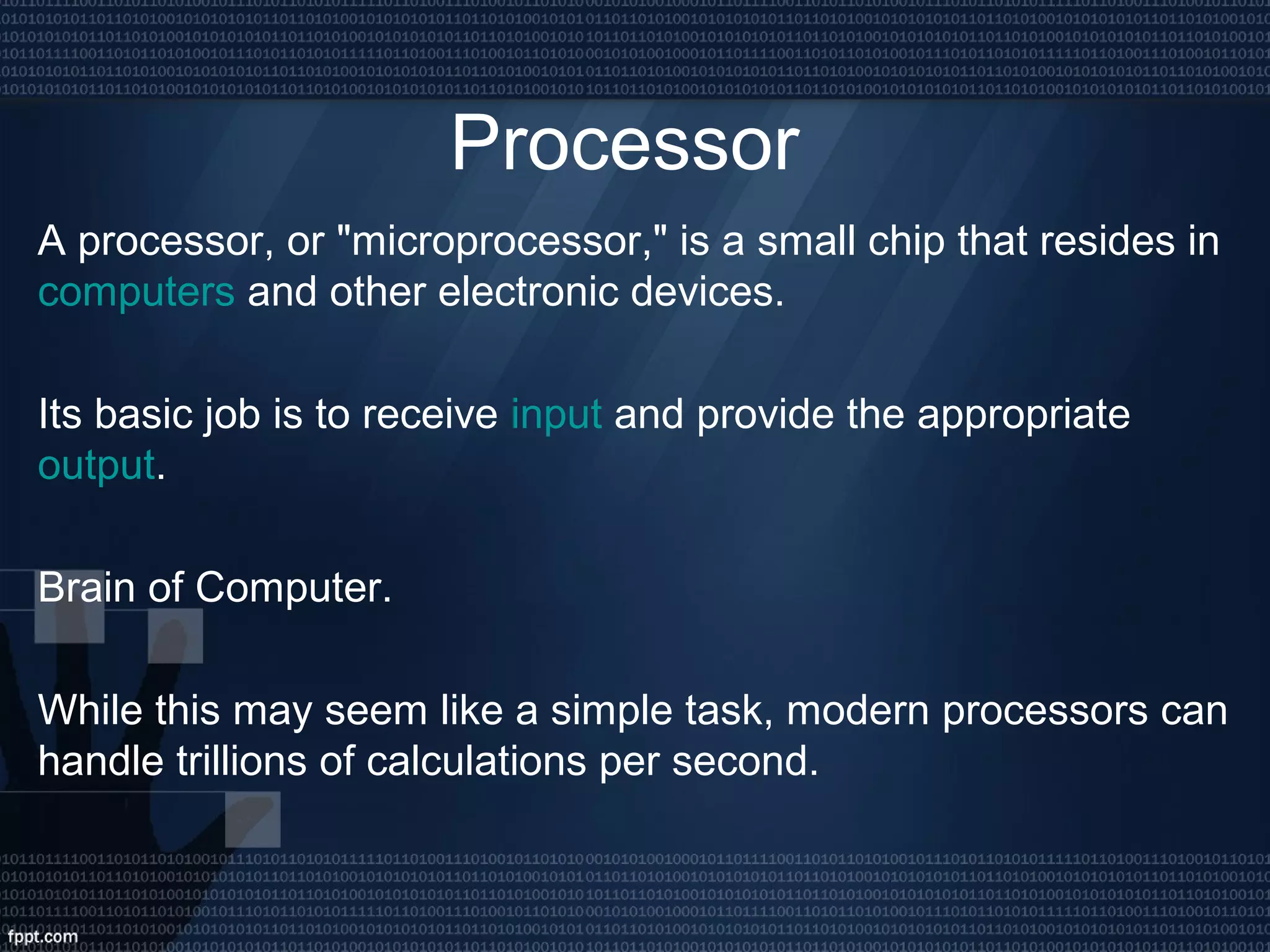 Memory,Processor,Algorithms | PPT