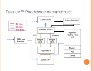 Computer architecture the pentium architecture | PPTX