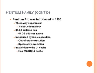Computer architecture the pentium architecture | PPTX