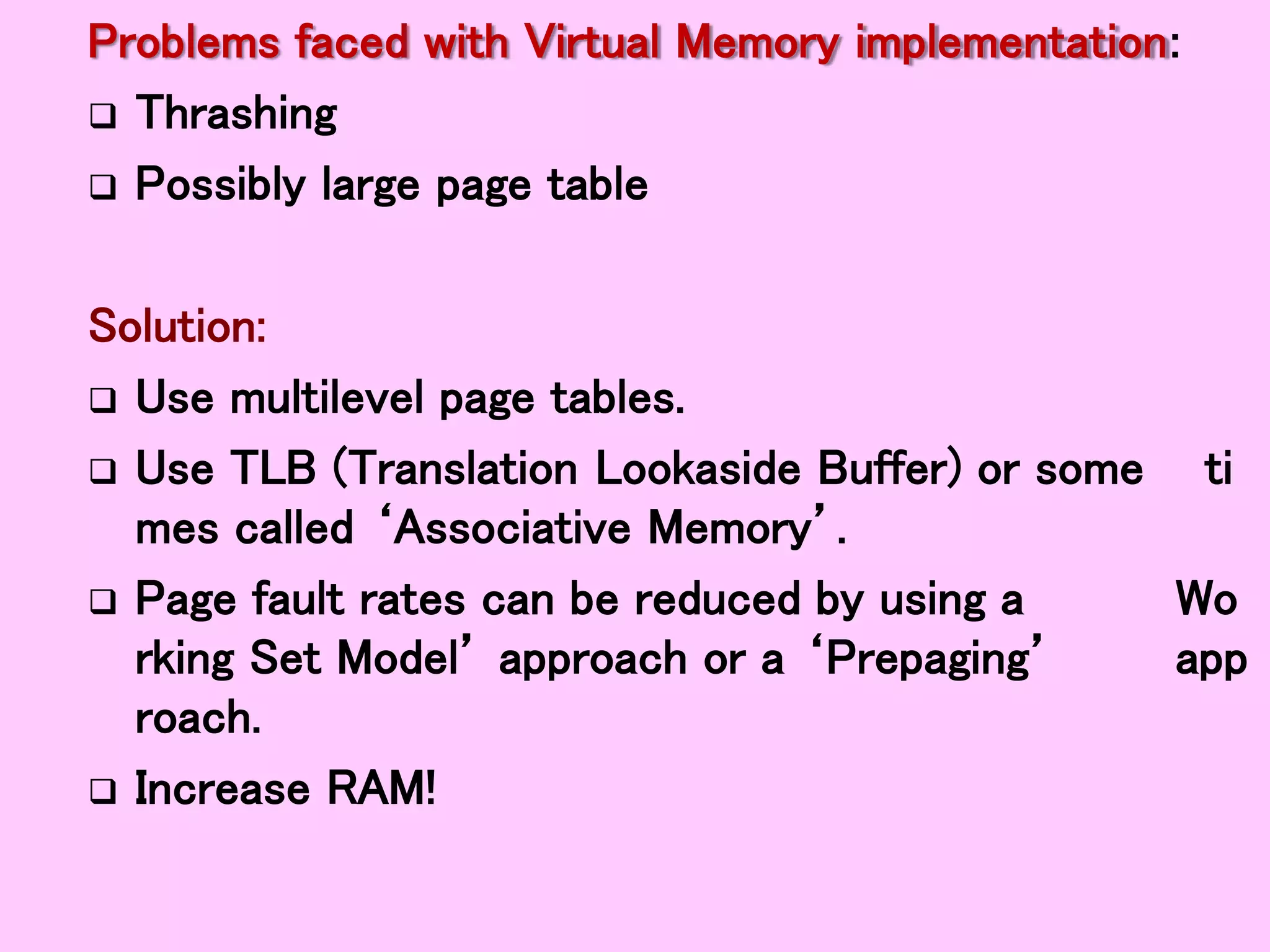 Computer Architecture Virtual Memory Pptx Data Storage And Warehousing Computing