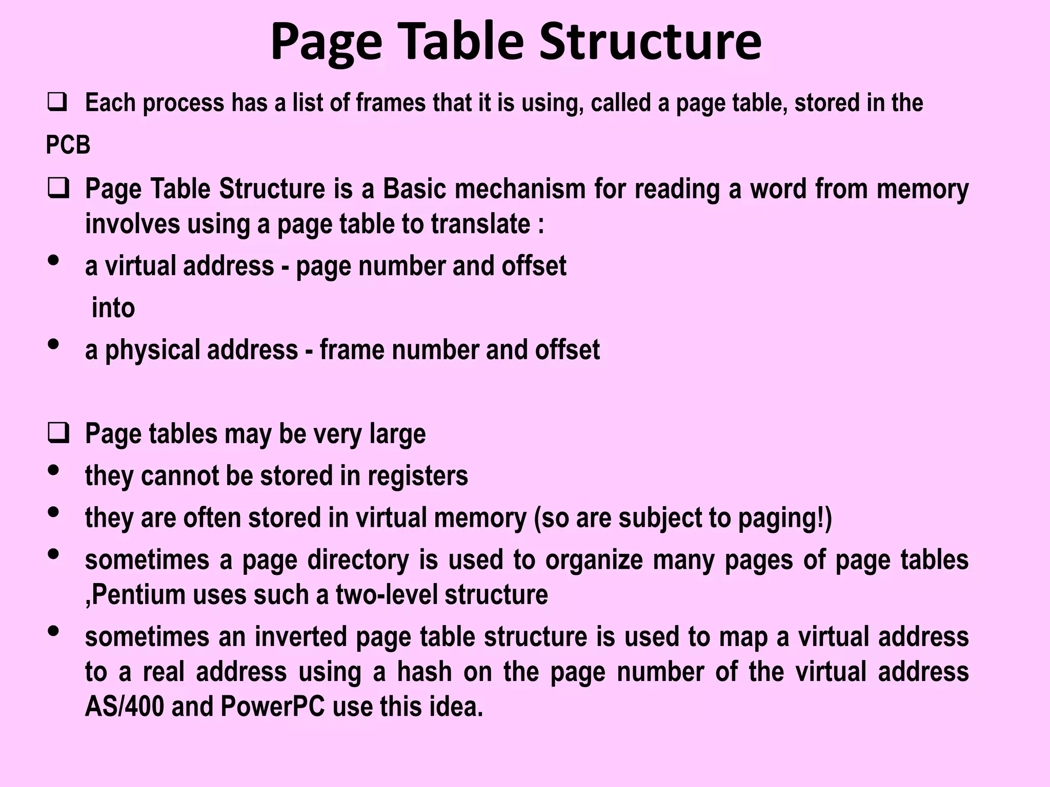 Computer Architecture Virtual Memory Pptx Data Storage And Warehousing Computing