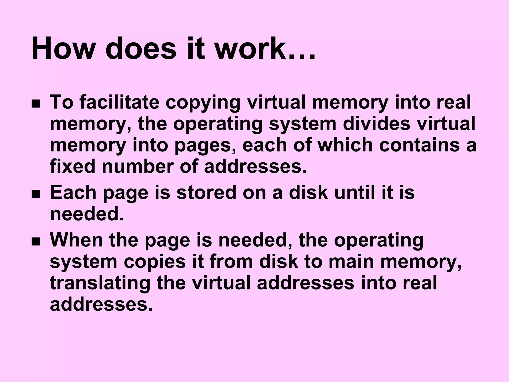 Computer Architecture Virtual Memory Pptx Data Storage And Warehousing Computing