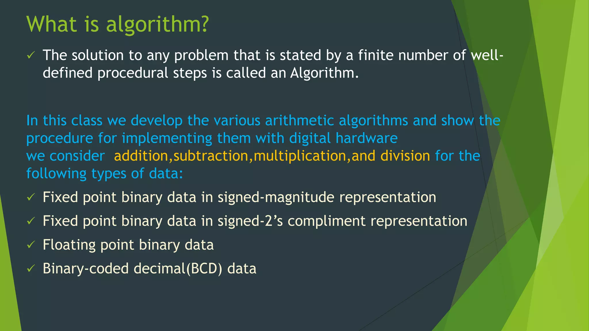 Computer arithmetic | PPTX