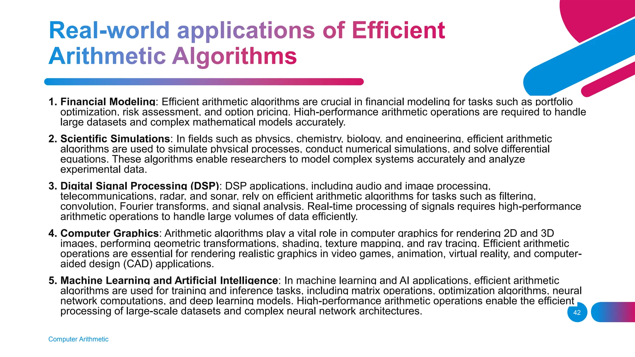 Computer Arithmetic Algorithm Arithmetic Pptx