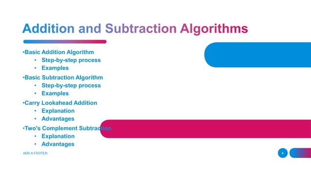 Computer Arithmetic Algorithm Arithmetic Pptx
