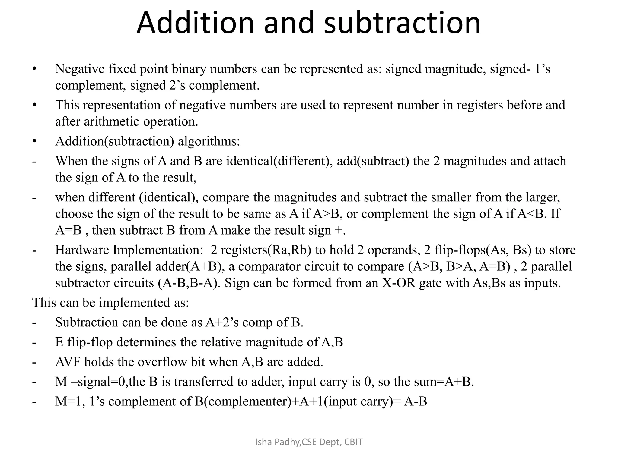 Computer Arithmetic In Computer Architecture Pptx Computing 6085