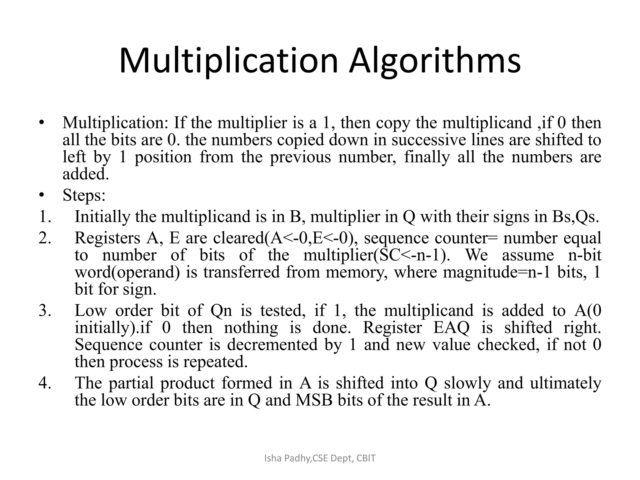 Computer Arithmetic In Computer Architecture Ppt