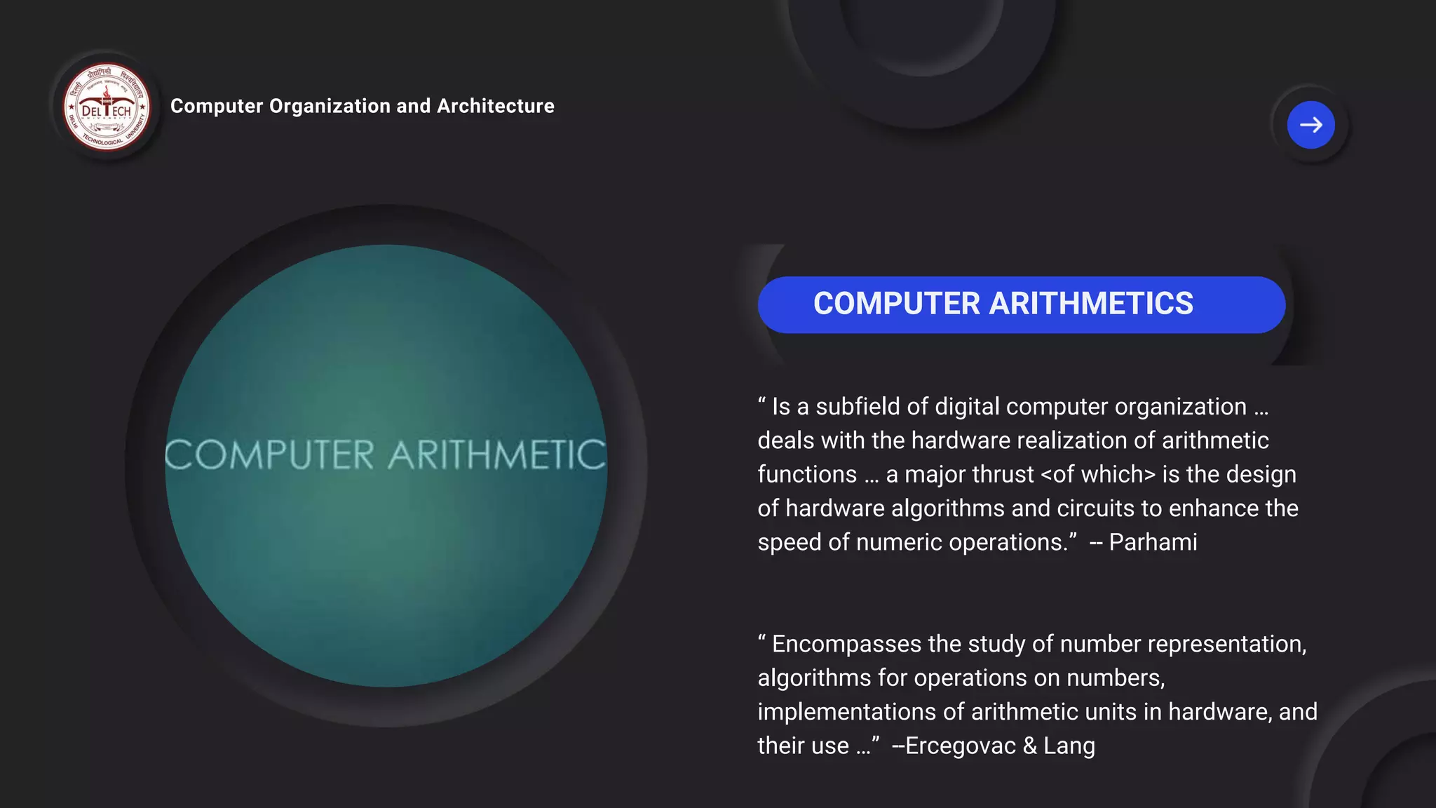 Computer arithmetics (computer organisation & arithmetics) ppt | PPTX