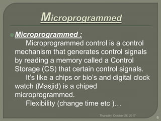MicroProgrammed Explained . | PPT