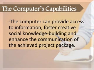 Computer as a teacher tool | PPTX