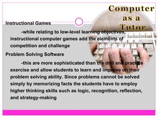 Computer as a tutor | PPT