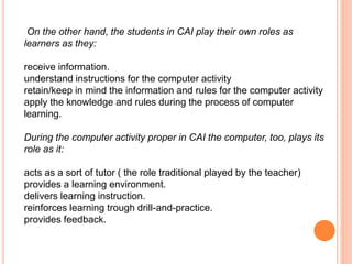 Computer as a tutor | PPTX