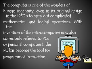 Computer as a tutor | PPTX