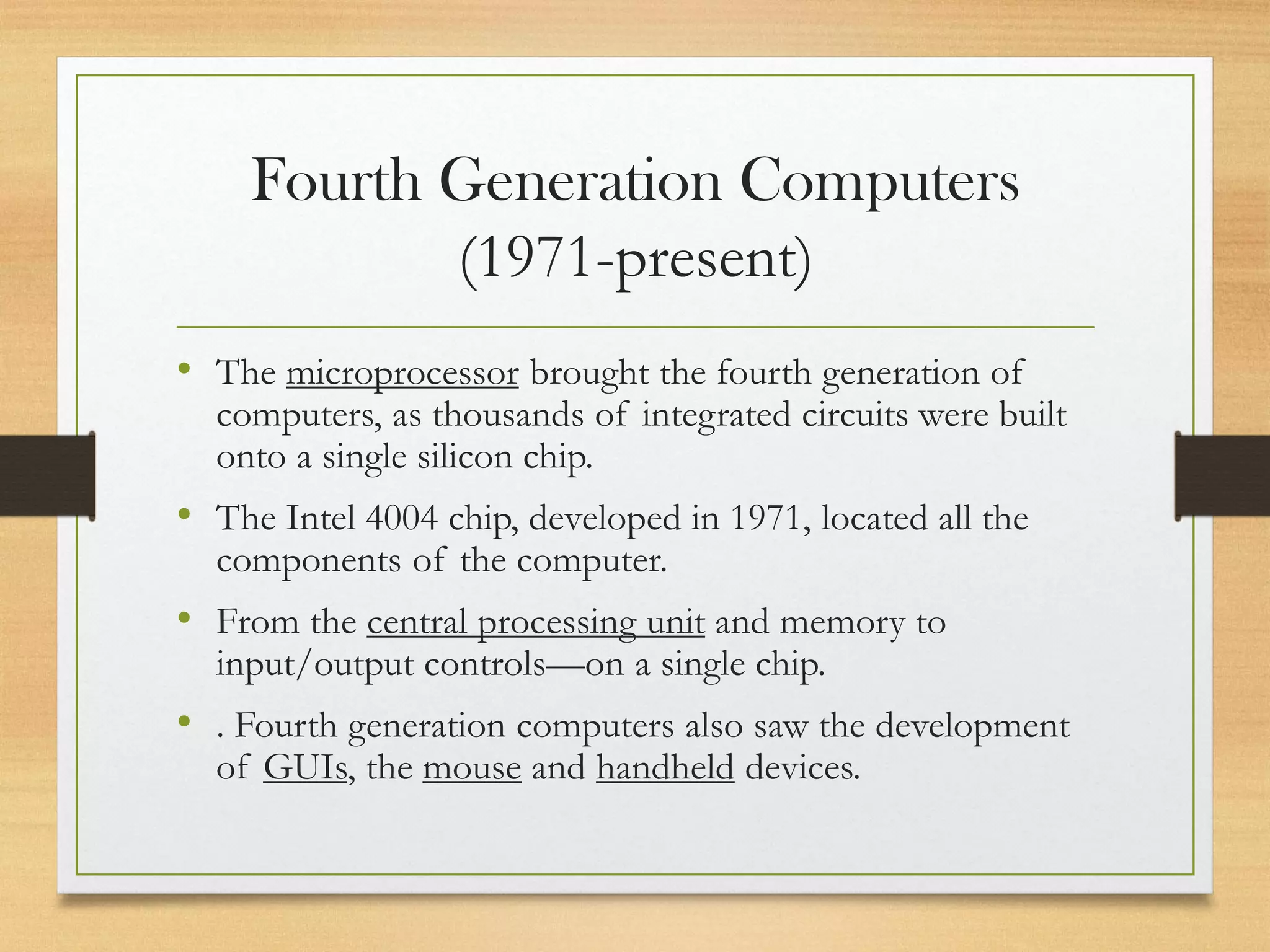Generations of computers | PPT