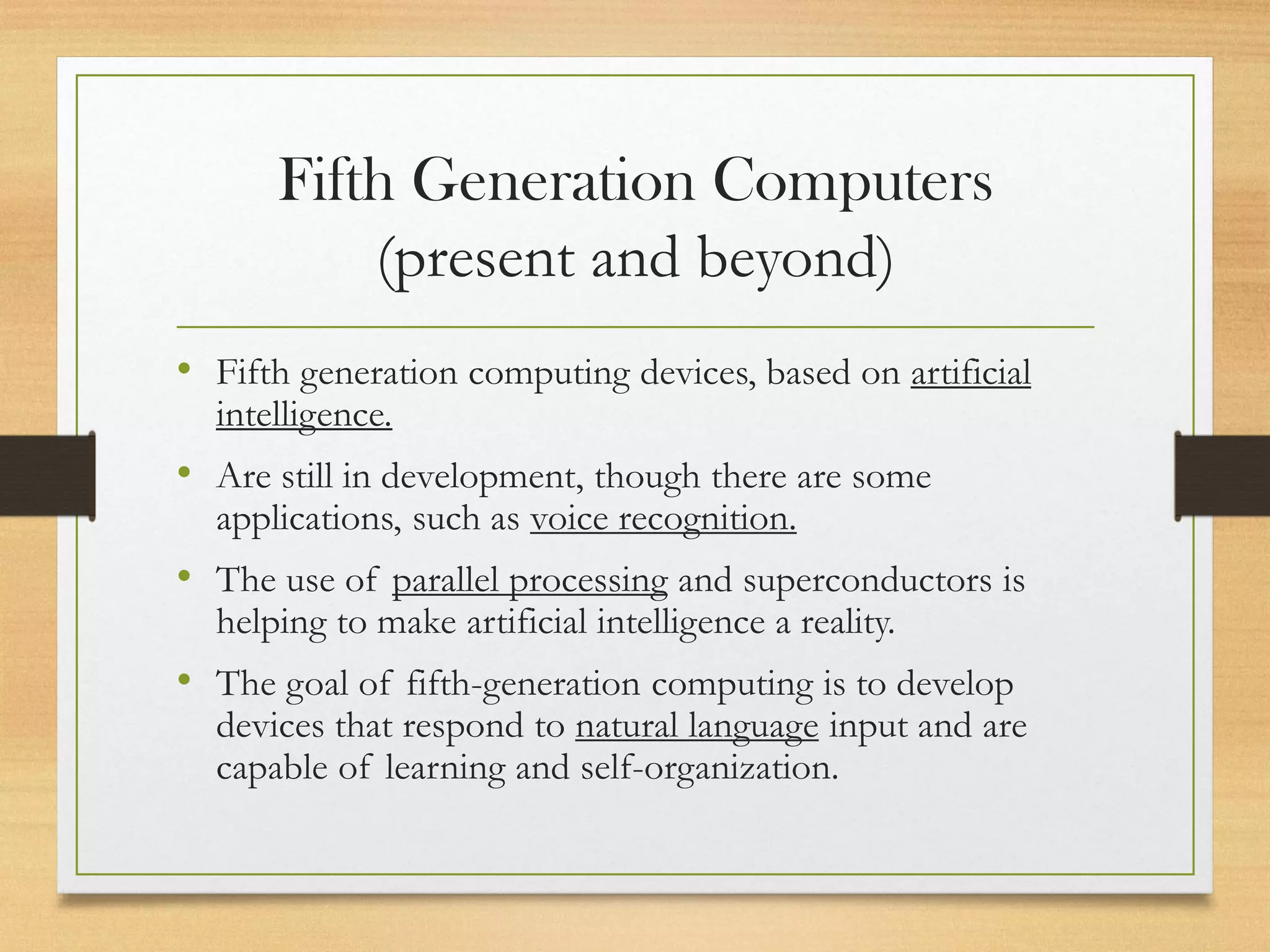 Generations of computers | PPT