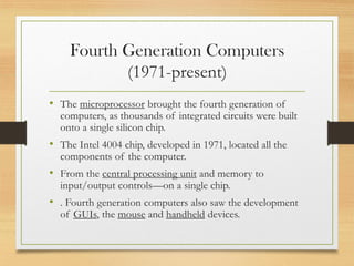Generations of computers | PPT