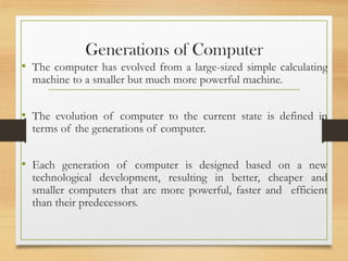 Generations of computers | PPT