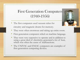 Generations of computers | PPT