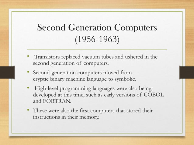 Generations of computers | PPT