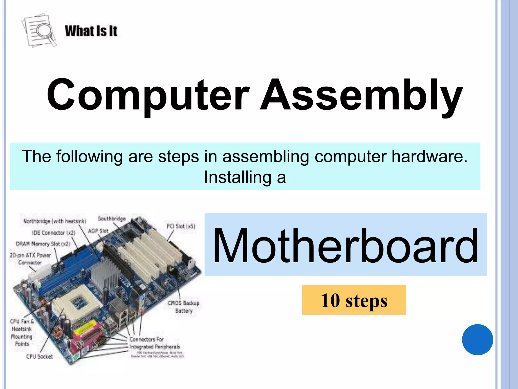 Computer Assembly and Disassembly (2nd Lesson part 2).ppt