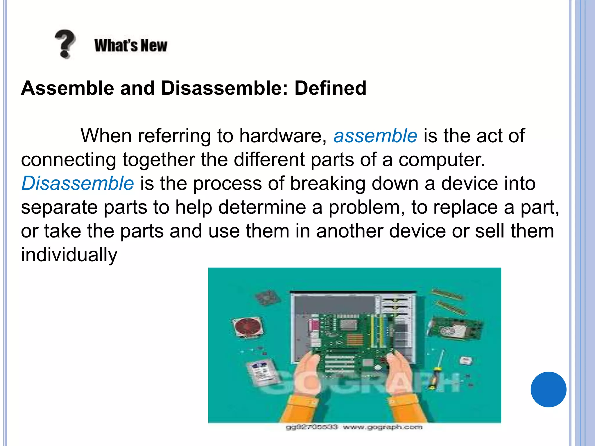 Computer Assembly and Disassembly (2nd Lesson part 2).ppt