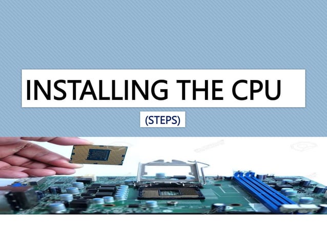 Computer Assembly and Disassembly (2nd Lesson part 2).ppt | IT and ...