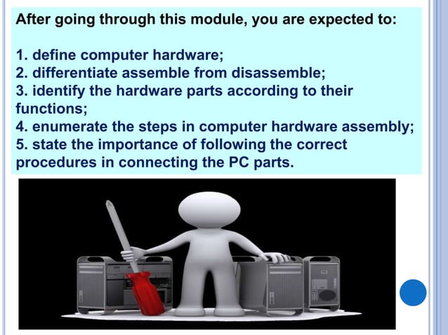 Computer Assembly and Disassembly (2nd Lesson part 2).ppt | IT and ...