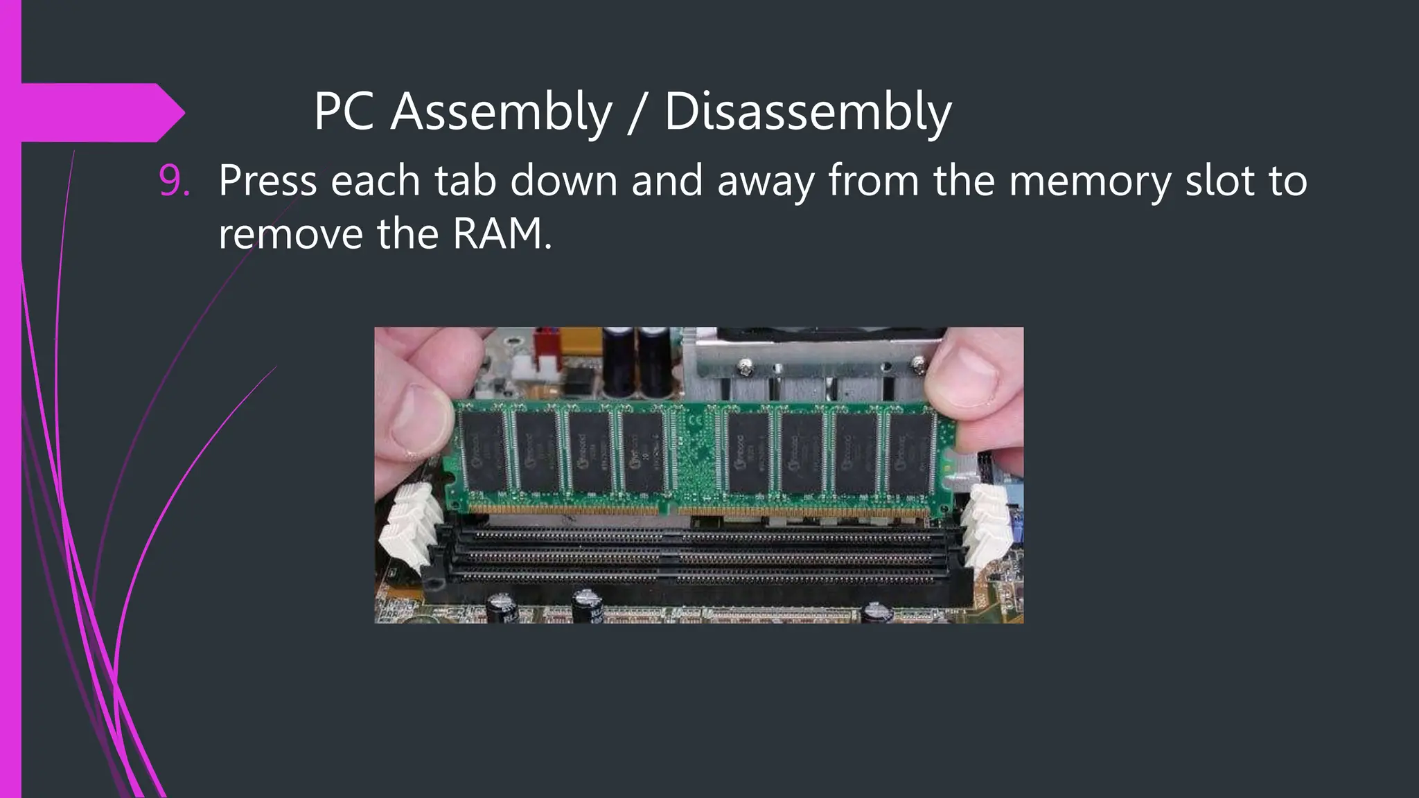 Computer Assembly and Disassembly Procedures_student.pptx | Computer Peripherals | Computing