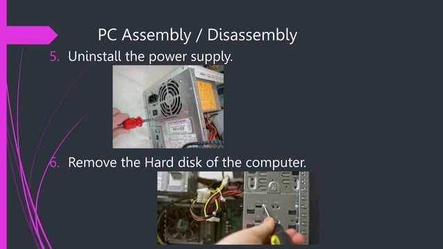 Computer Assembly and Disassembly Procedures_student.pptx | Computer Peripherals | Computing