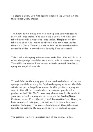 Computer Assignment #2 Company Database GuideCustomer Table Da.docx ...