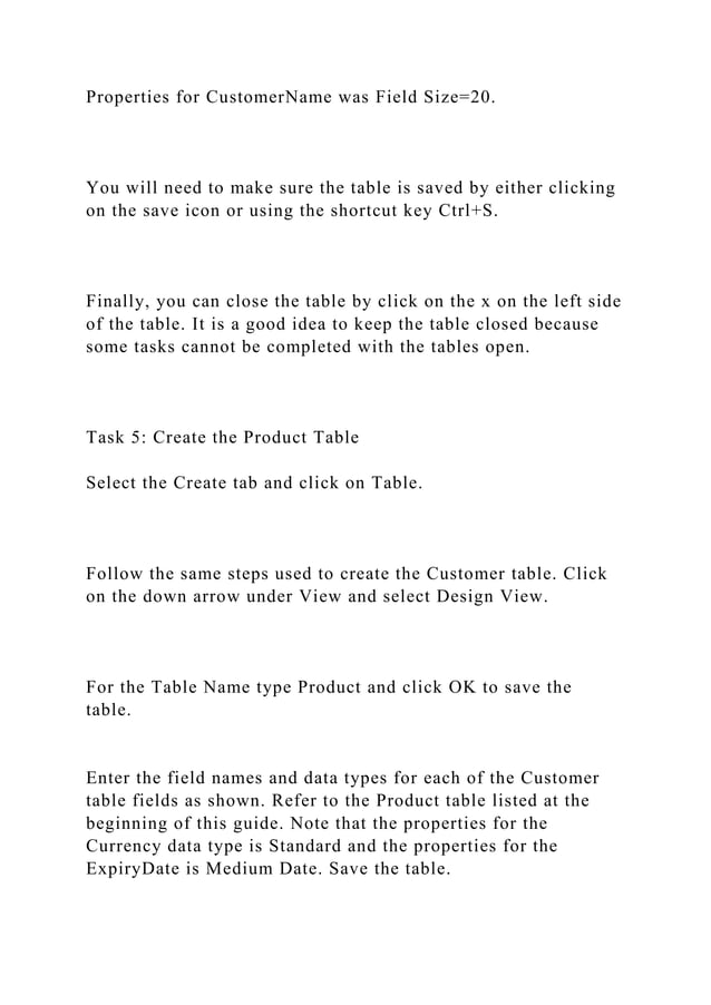 Computer Assignment #2 Company Database GuideCustomer Table Da.docx ...