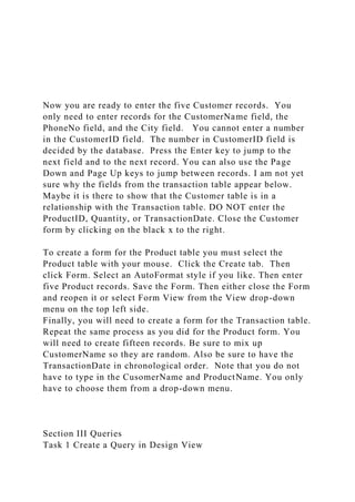 Computer Assignment #2 Company Database GuideCustomer Table Da.docx ...