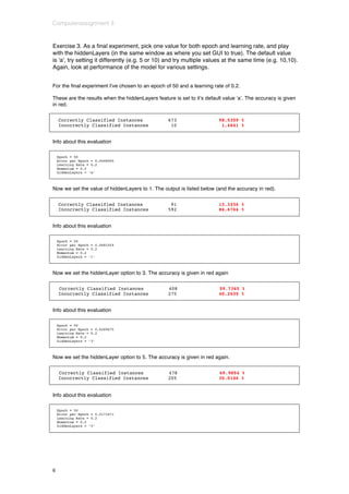 Data mining Computerassignment 3 | PDF