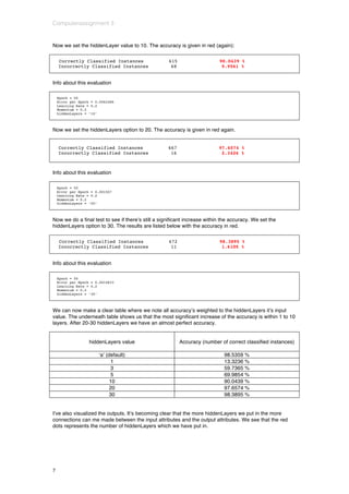 Data mining Computerassignment 3 | PDF