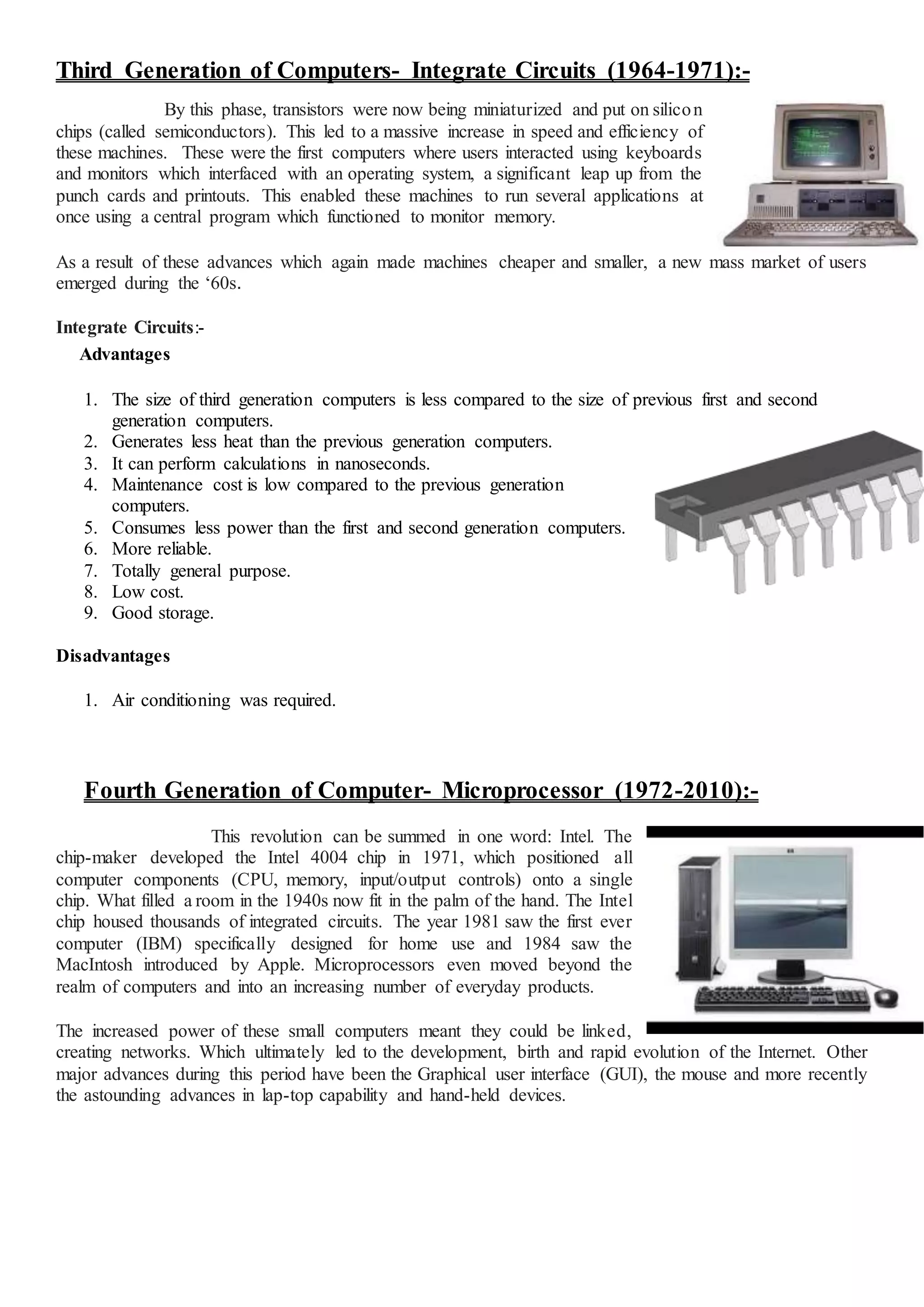 History of computer hardware.1940 to present | DOCX