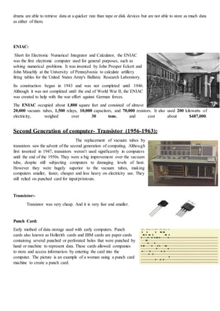 History of computer hardware.1940 to present | DOCX