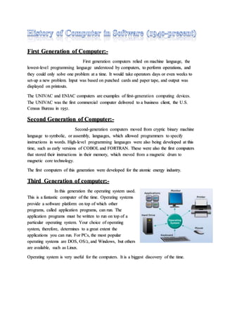 History of computer software. | DOCX