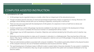 Computer assisted instruction | PPTX