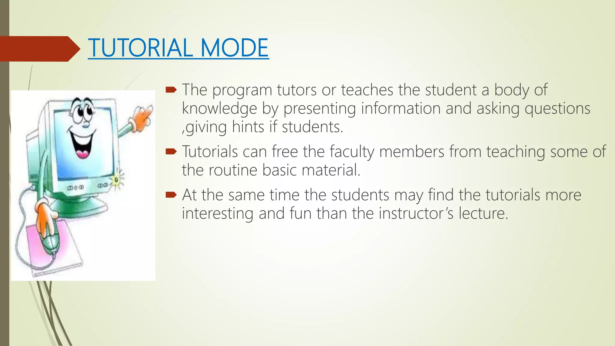 Computer assisted instruction | PPTX