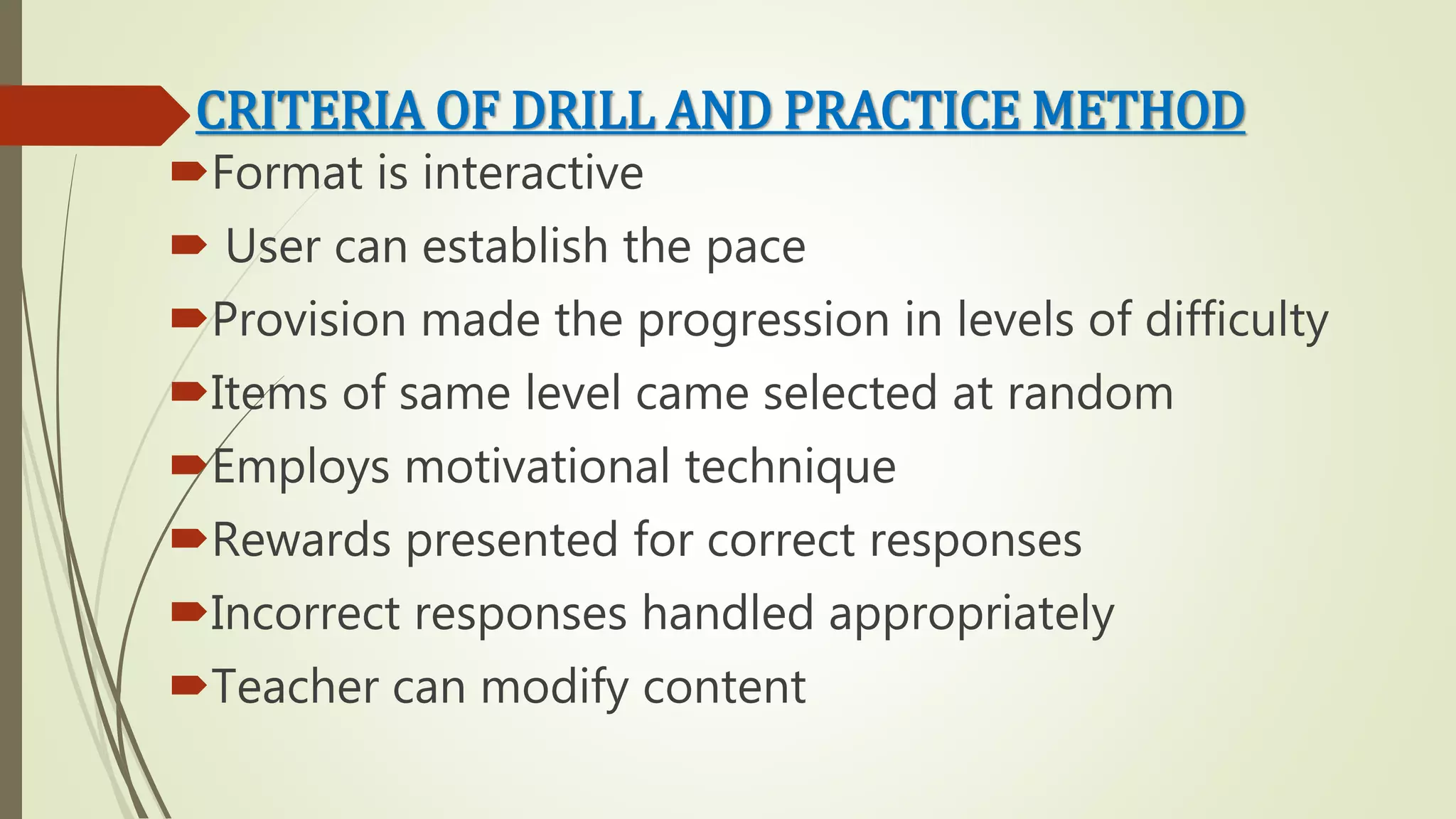 Computer assisted instruction | PPTX